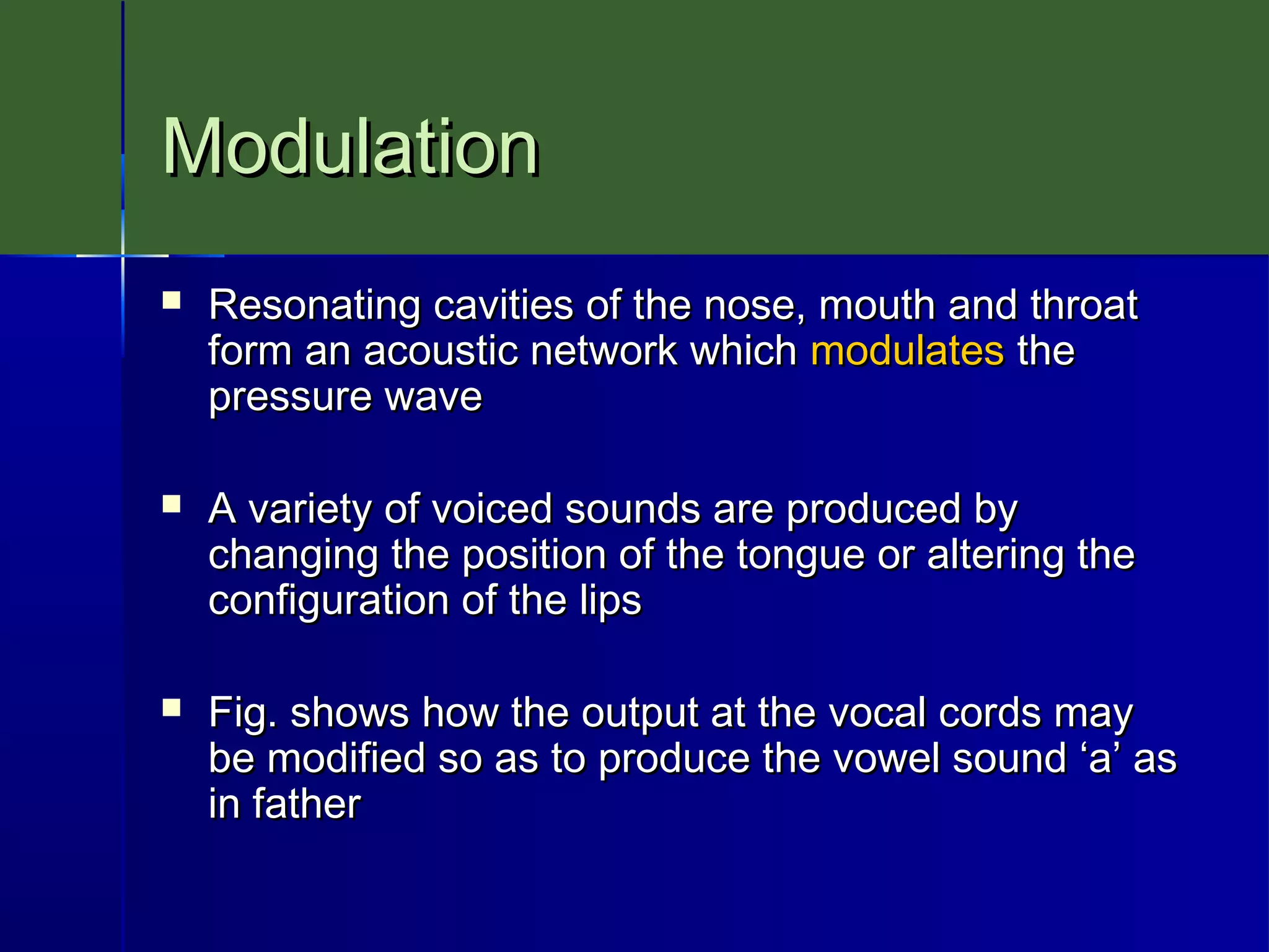 Acoustics of Speech: The Voice Mechanism | PPT
