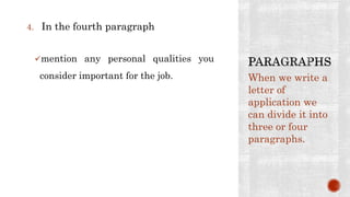 A covering letter | PPT