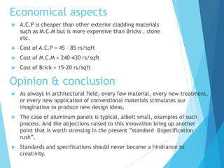 Aluminium Composite Panel - Drywall | PPTX