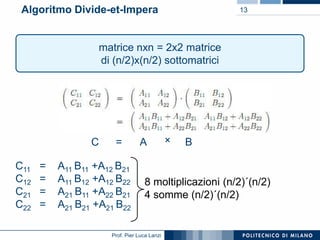 Algoritmi e Calcolo Parallelo 2012/2013 - Tecniche di Analisi | PPTX