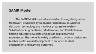 Integrating Technology in Education: TPACK and SAMR Frameworks for ...