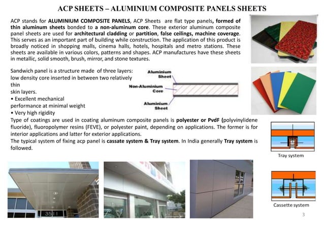 Acp and glazing | PPTX