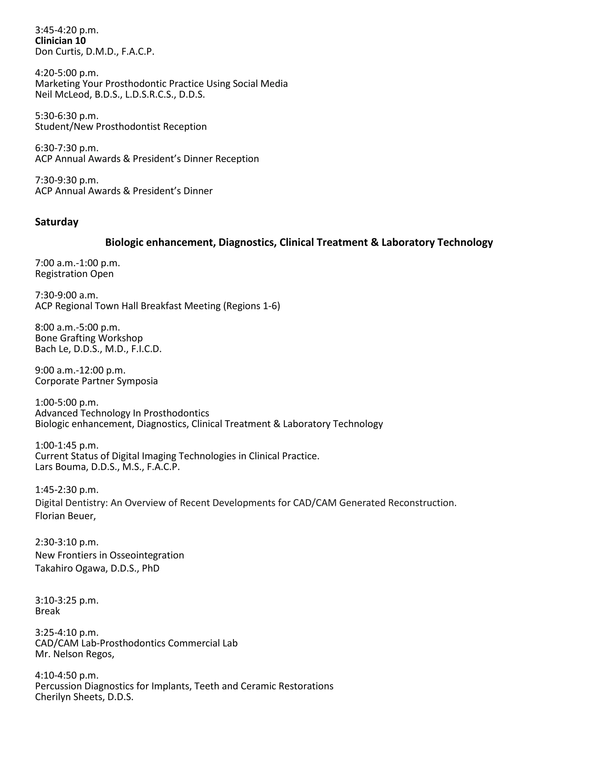 Acp as 2013_schedule_at_a_glance | PDF