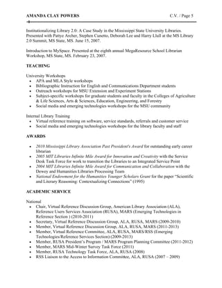 Curriculum Vitae -- June 2012 | PDF | Web Conferencing | Computer Software and Applications
