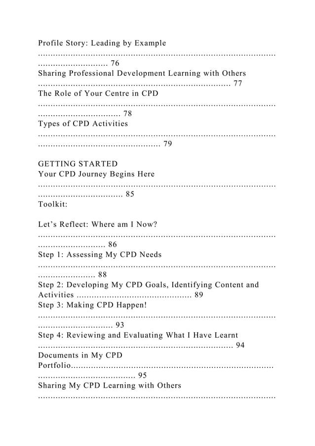 A CPD Framework for Early Childhood EducatorsContinuingP.docx