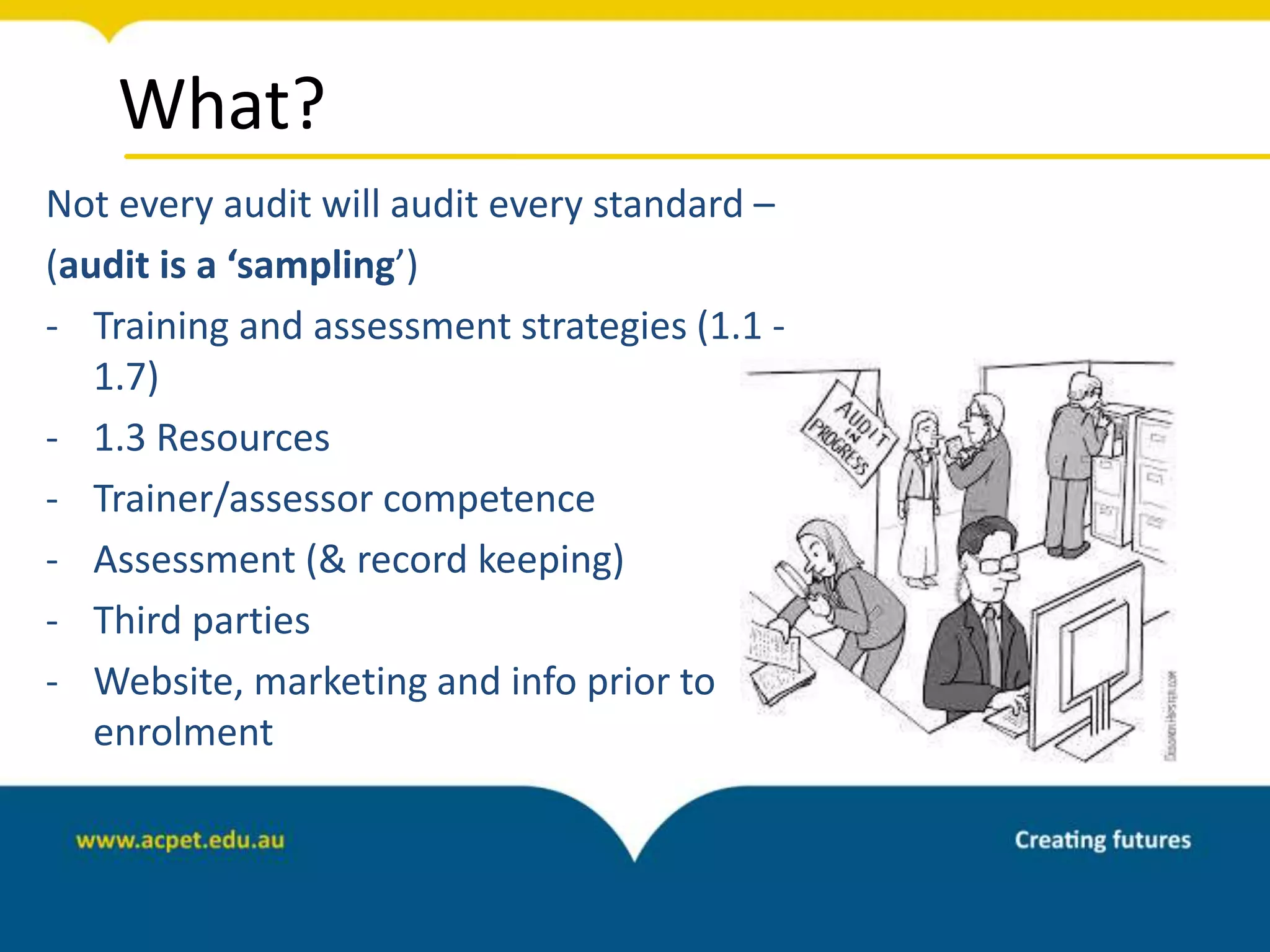 Acpet planning and conducting internal audit | PPTX