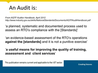 Acpet planning and conducting internal audit | PPTX