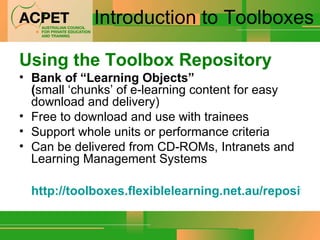 Acpet Vic Toolbox | PPT | Technology & Computing