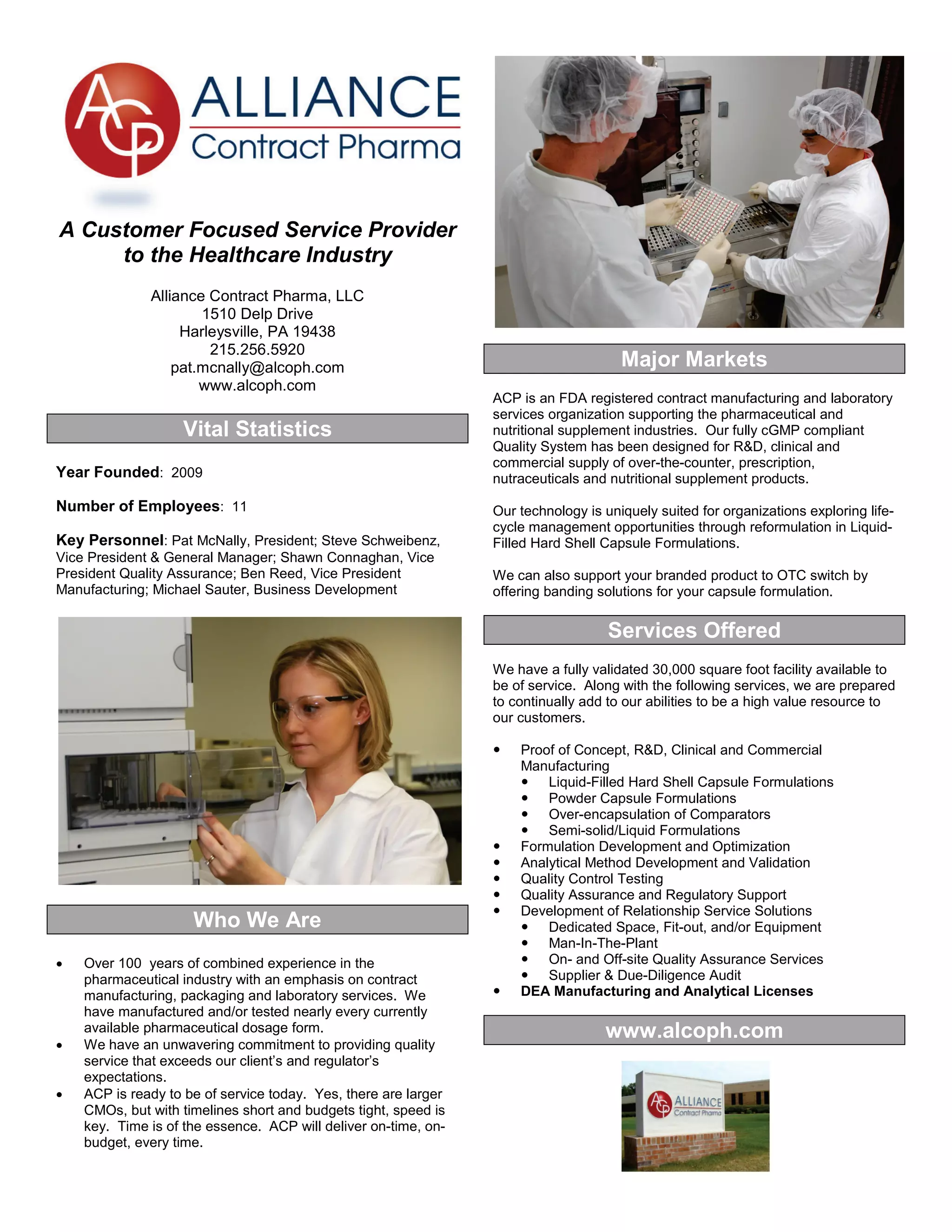 ACP Fact Sheet | PDF