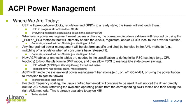 LCA14: LCA14-415: ACPI Power Management | PPT