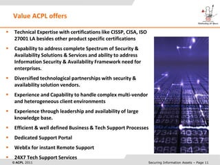 Acpl Brief profile | PPT