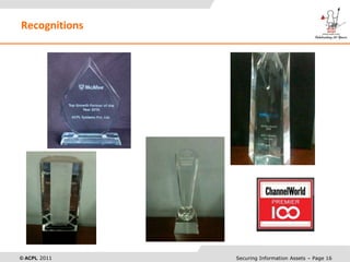 Acpl Brief profile | PPT