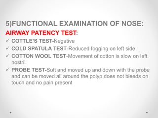 AC POLYP medical description of a patient | PPT
