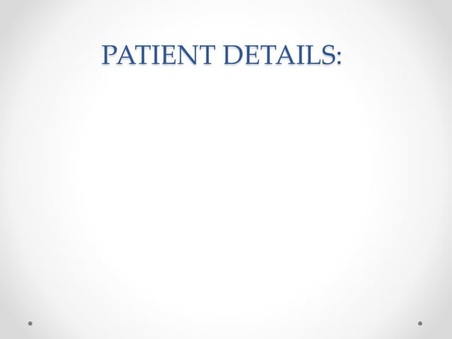 AC POLYP medical description of a patient | PPT