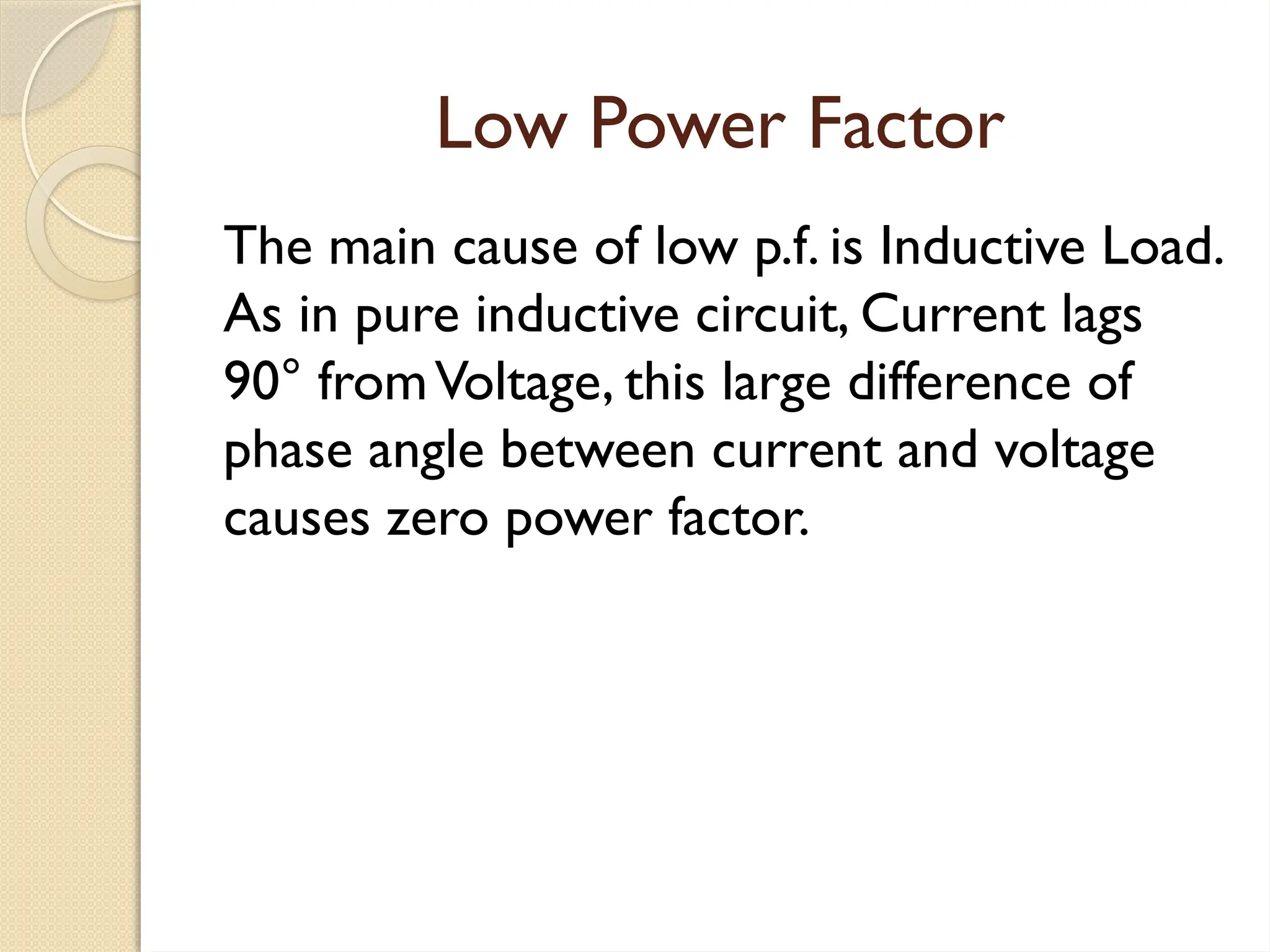 AC Power and Power Factor The types of powers Define power Factor ...