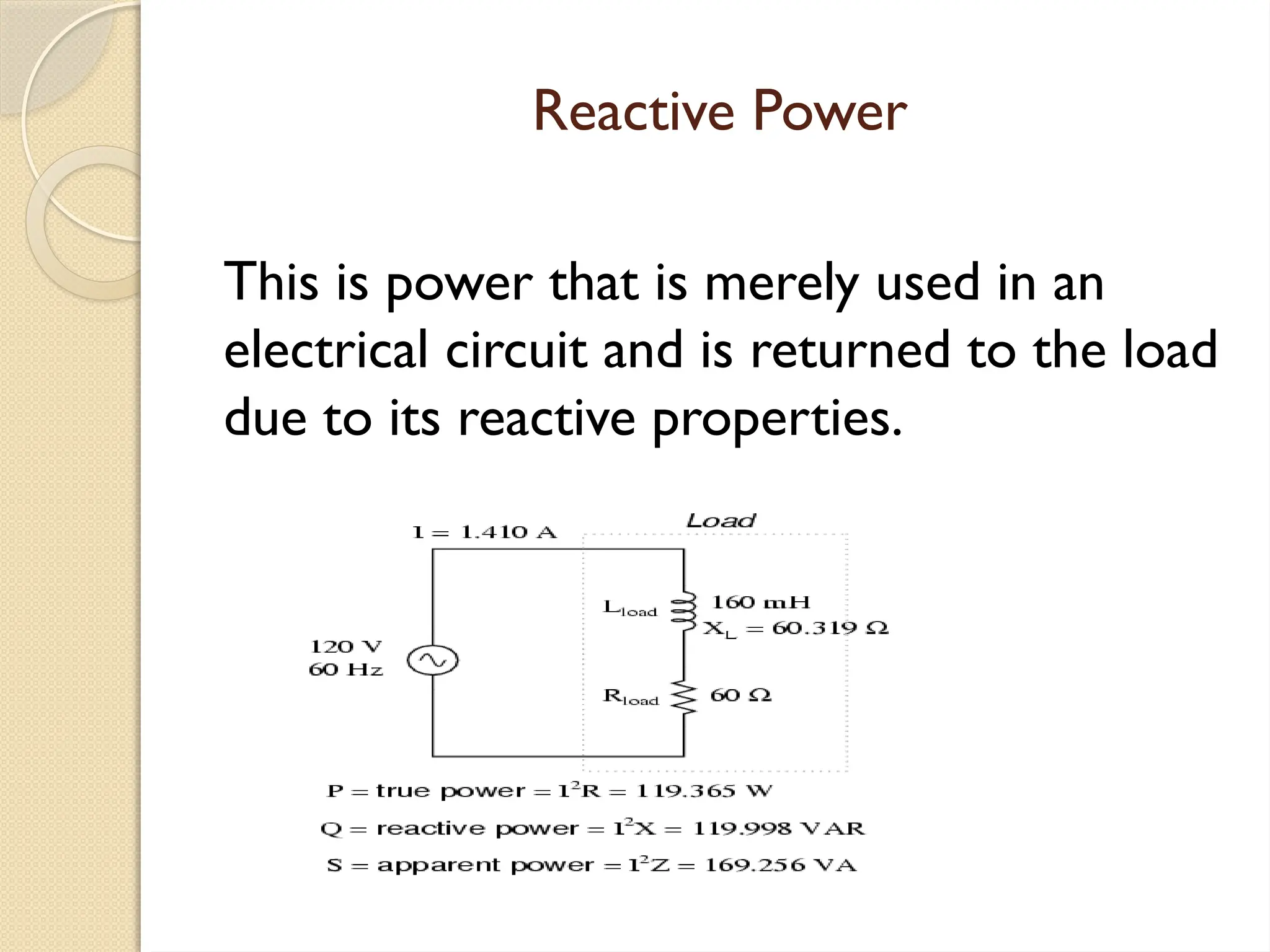 AC Power and Power Factor The types of powers Define power Factor ...