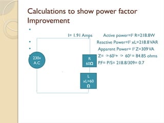 AC Power and Power Factor The types of powers Define power Factor ...