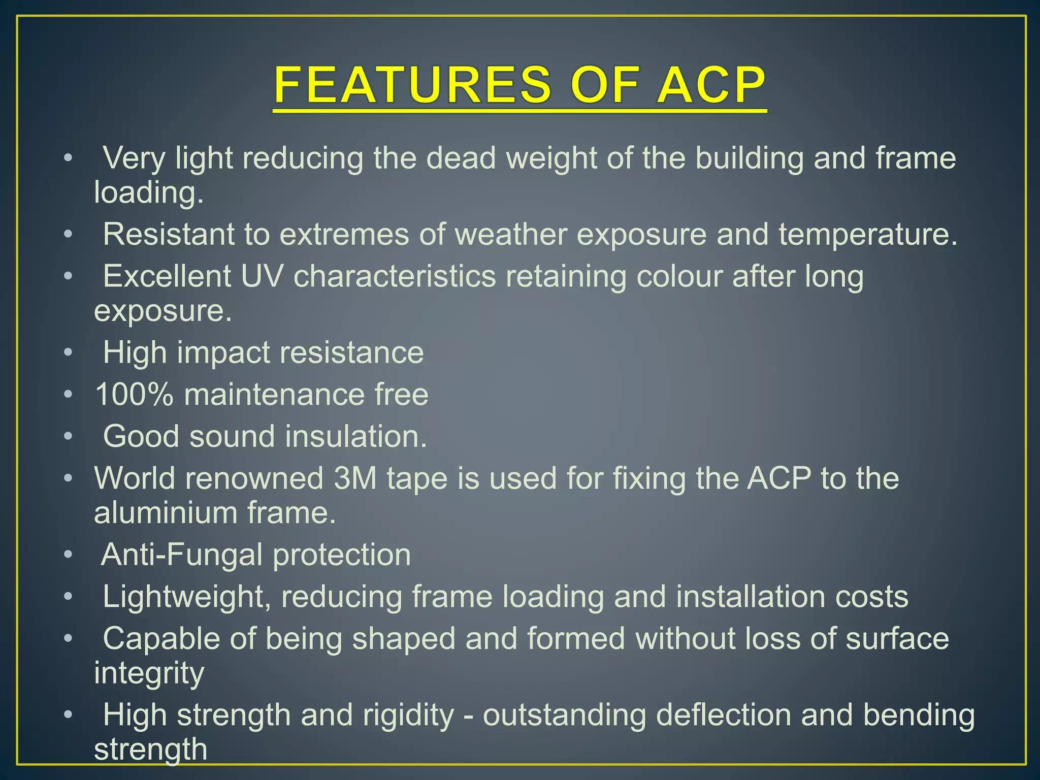 Acp panel | PPTX
