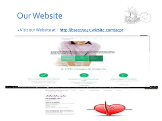 AUTOMATED CARDIOPULMONARY RESUSCITATION (CPR) MACHINE | PPTX