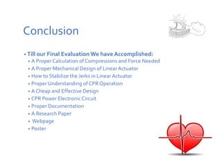 AUTOMATED CARDIOPULMONARY RESUSCITATION (CPR) MACHINE | PPTX