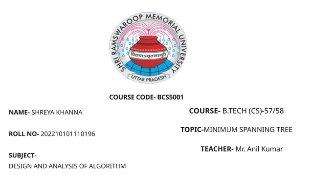 A C Program For Prims Minimum Spanning Tree Mst Algorithm The