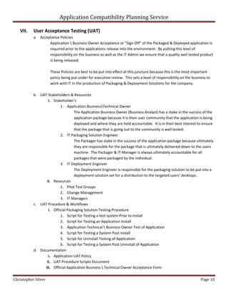 Application Compatibility Planning Service | PDF