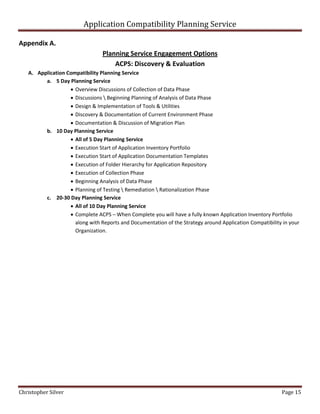 Application Compatibility Planning Service | PDF