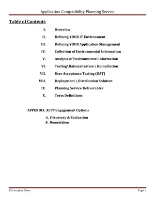 Application Compatibility Planning Service | PDF