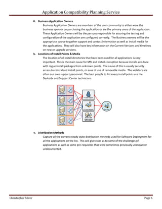 Application Compatibility Planning Service | PDF