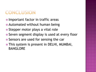 AUTOMATIC CAR PARKING SYSTEM | PPTX