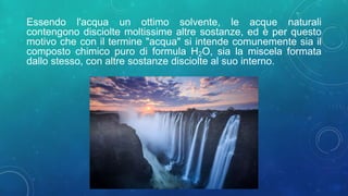 Acqua come risorsa | PPT