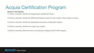 An Inside Look: Acquia Certified Drupal Site Builder Exam | PDF | Web Development | Internet