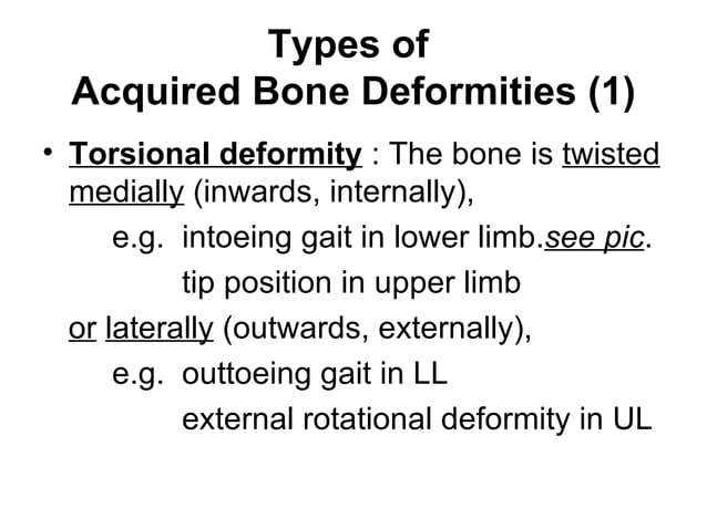 Acquired Bone Deformities | PPT | Bone and Joint Conditions | Diseases ...