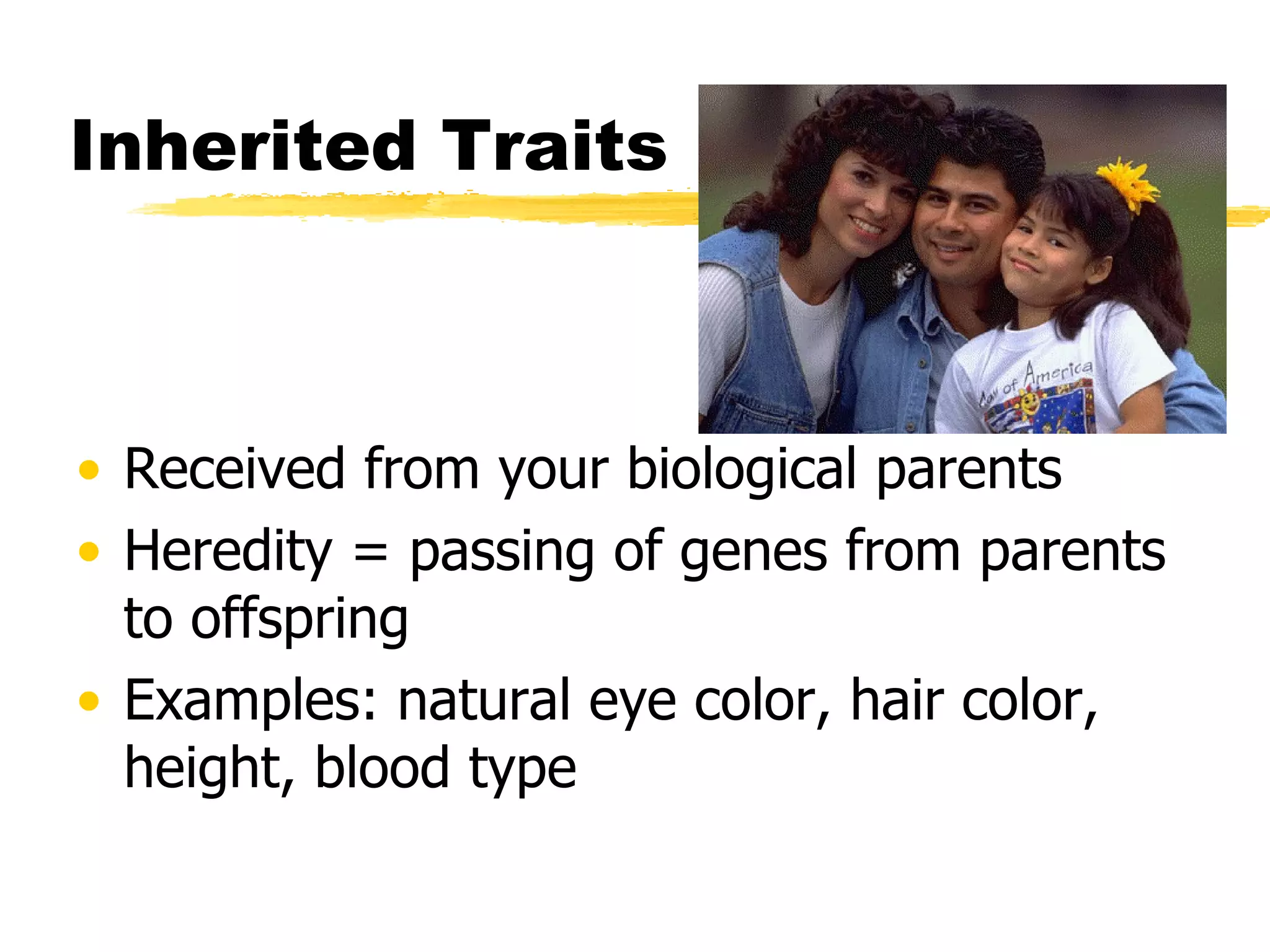 Acquired and Inherited Traits | PPT