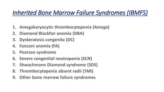 Inherited Bone Marrow Failure Syndromes.pptx