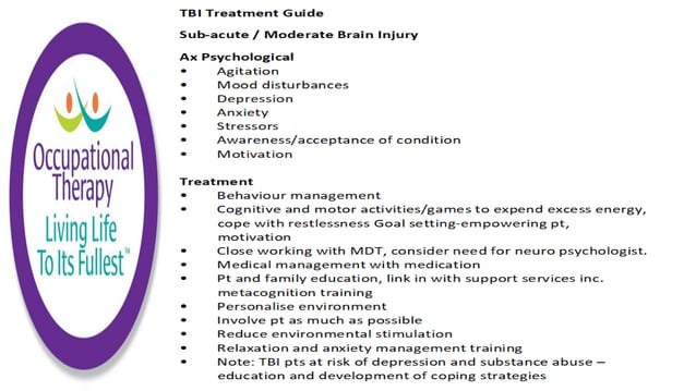 Occupational Therapy and Acquired Brain Injury | PPTX