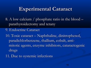 Acquired cataract | PPT