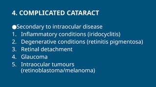 Acquired Cataract classification ,risk, mechanism and stages_mbbs.pptx