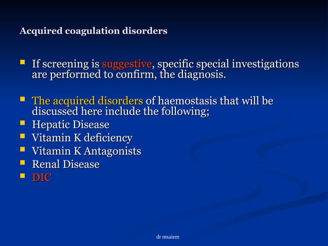 Acquired coagulation_disorders _ 6bd.ppt