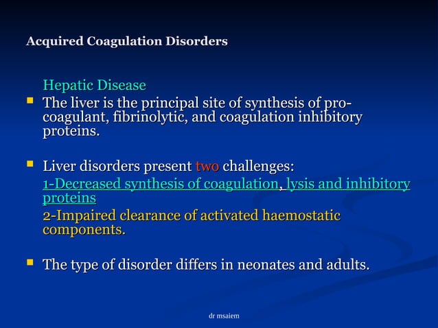 Acquired coagulation_disorders _ 6bd.ppt