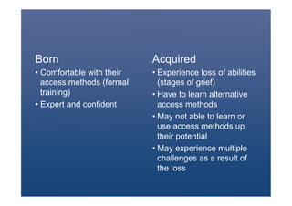 Acquired disability | PDF