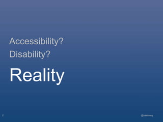 The Psychological Considerations in Inclusive Design for the Acquired ...