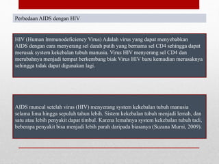 Acquired immune deficiency syndrom (HIV/AIDS) | PPTX