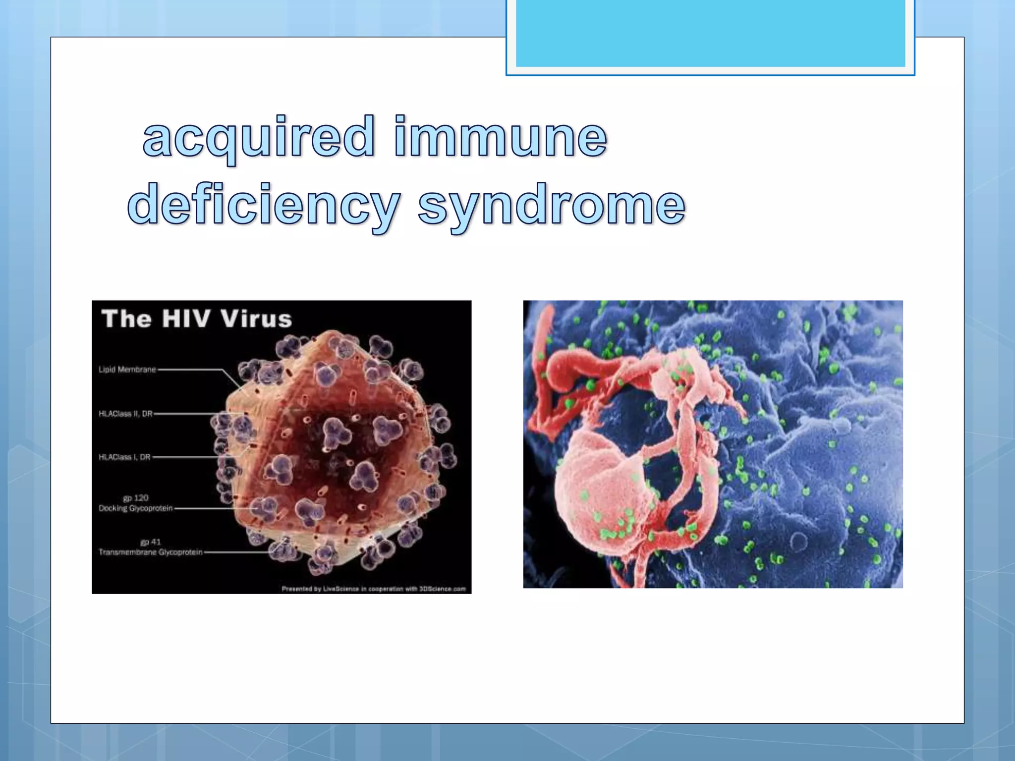 Acquired immune deficiency syndrome | PPTX