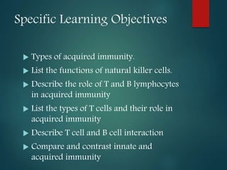 Acquired immunity | PPTX