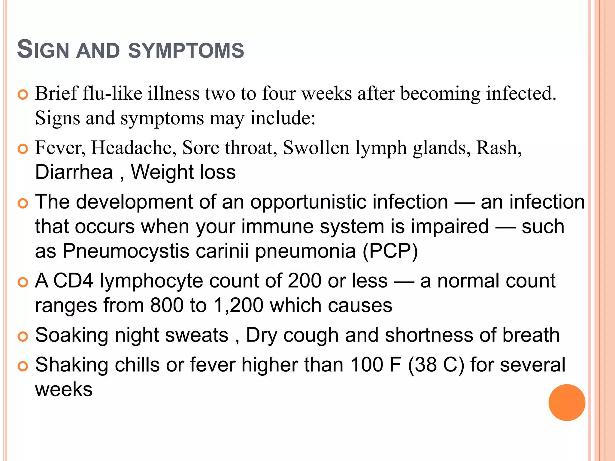 Acquired immunodeficiency syndrome | PPTX