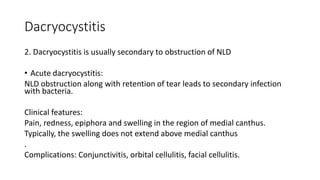 Acquired lacrimal disorders, DCR, DCT | PPTX