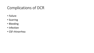 Acquired lacrimal disorders, DCR, DCT | PPTX
