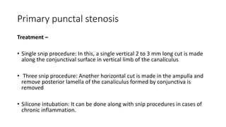 Acquired lacrimal disorders, DCR, DCT | PPTX