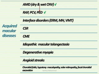 Acquired macular diseases | PPTX